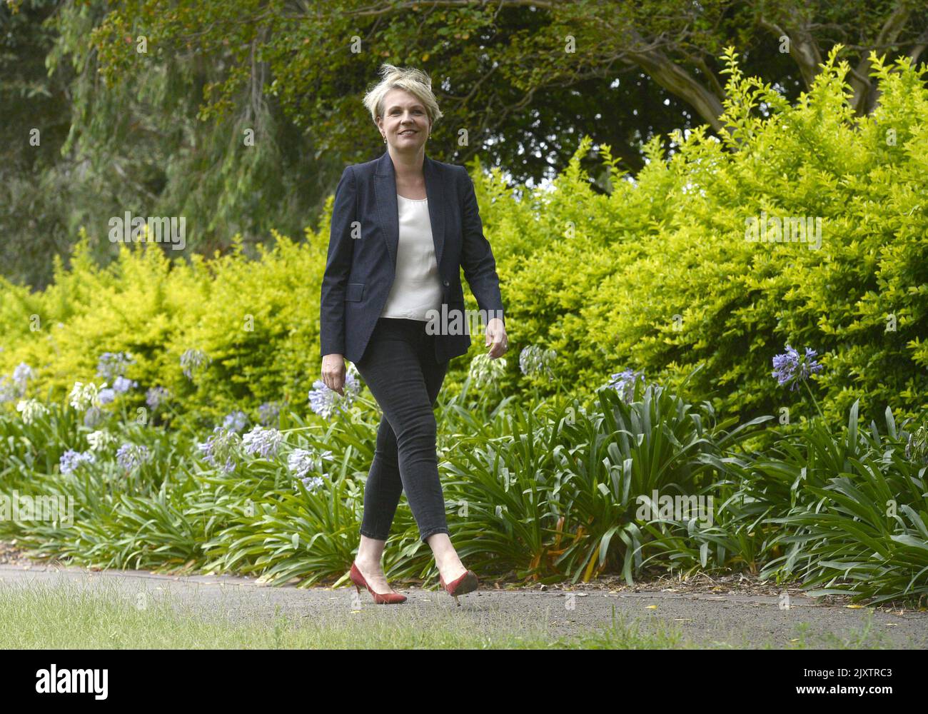 Acting Leader of the Federal Opposition Tanya Plibersek MP, holds a ...