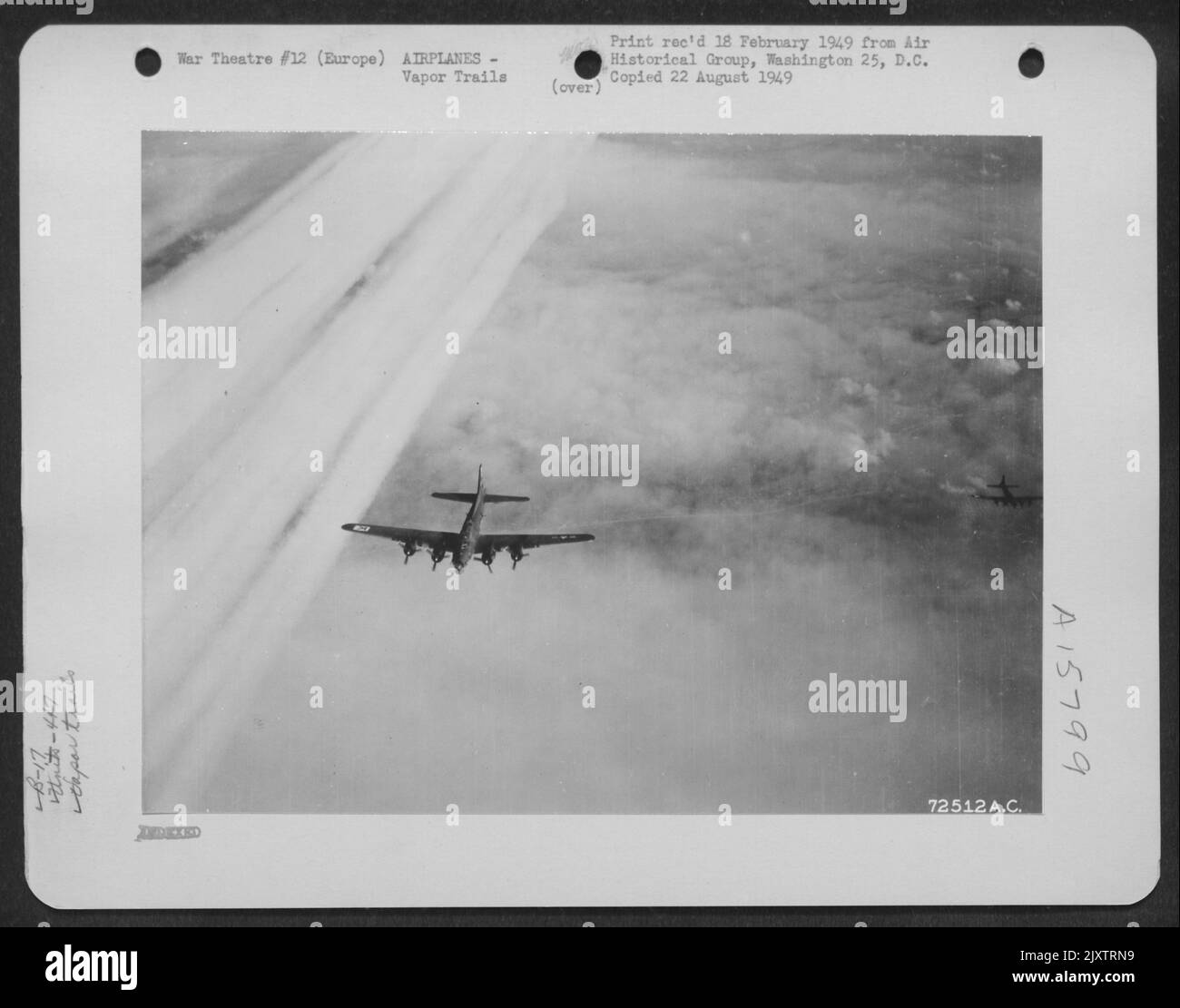 At An Altitude Of 22,000 Feet Boeing B-17 Flying Fortresses Of The ...