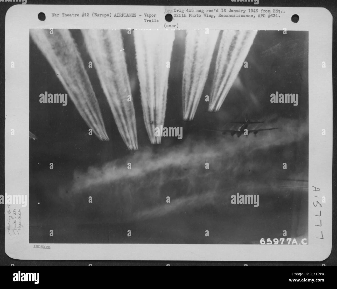 Boeing B-17 Flying Fortresses Of The 381St Bomb Group, En Route To Bomb ...