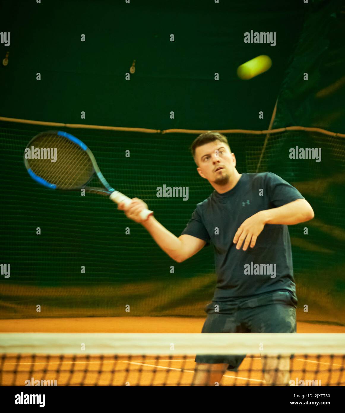 Fit male tennis player model hi-res stock photography and images - Alamy
