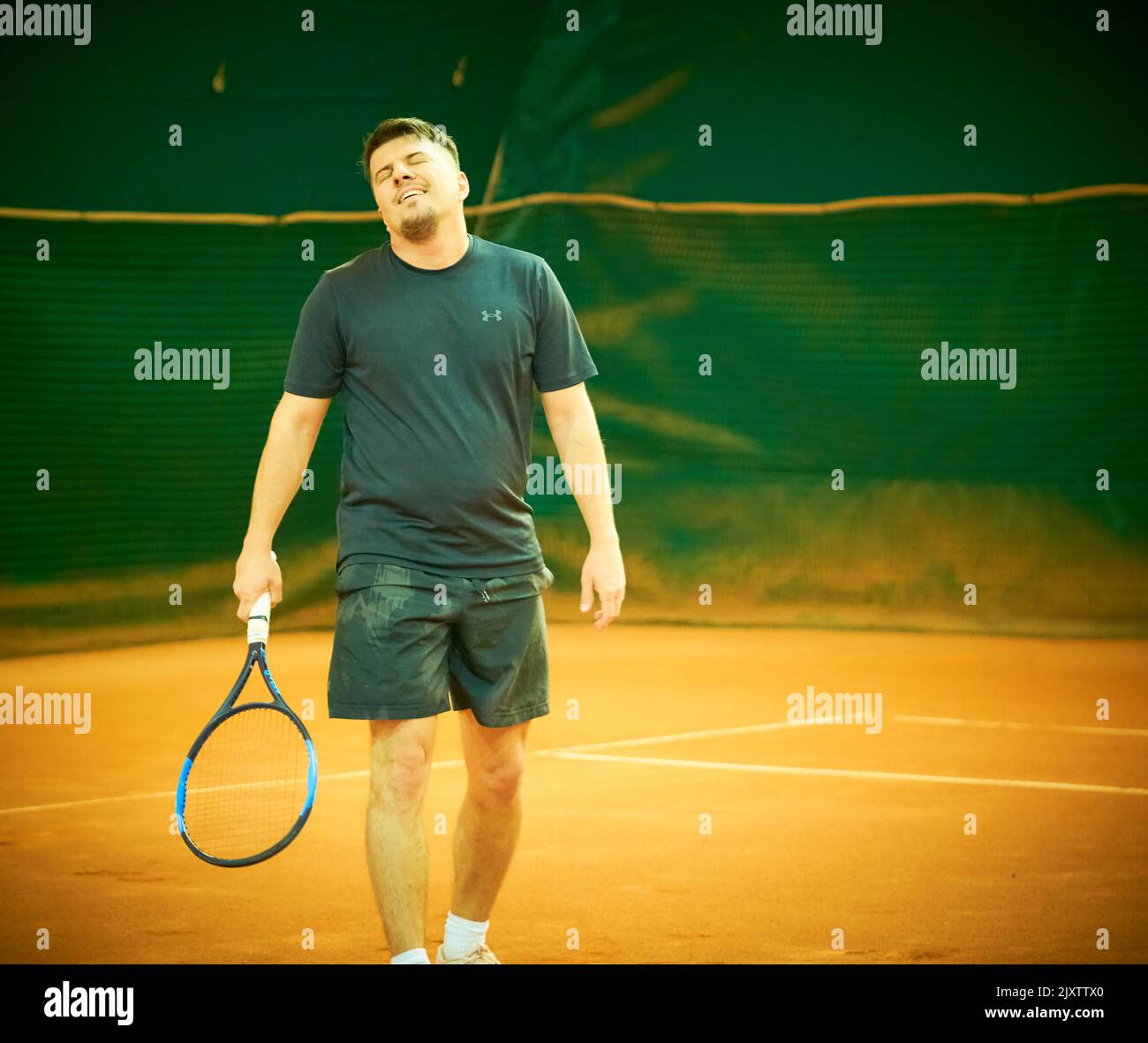 Fit male tennis player model hi-res stock photography and images - Alamy
