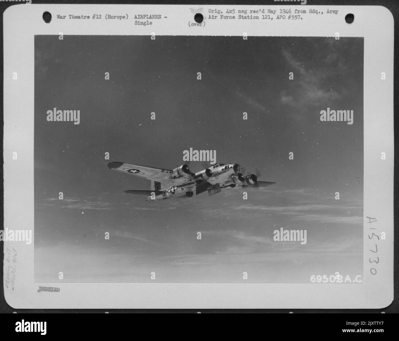 With Bomb Bay Doors Open, A Boeing B-17 "Flying Fortress" Of The 91St ...