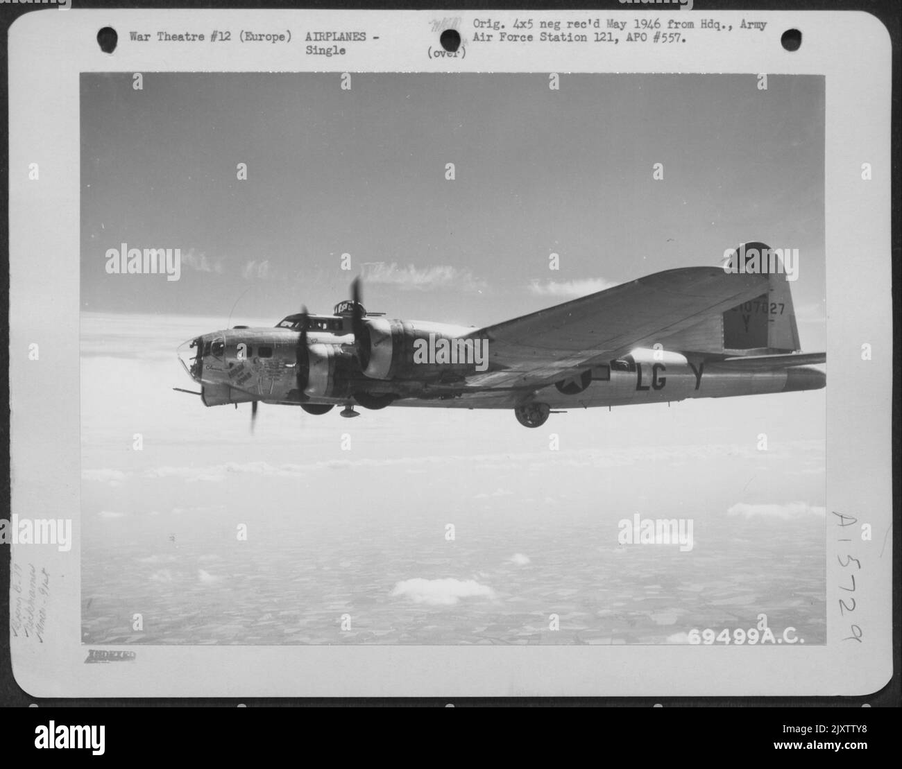 This Boeing B-17 "Flying Fortress" "Hikin' For Home" Of The 91St Bomb ...