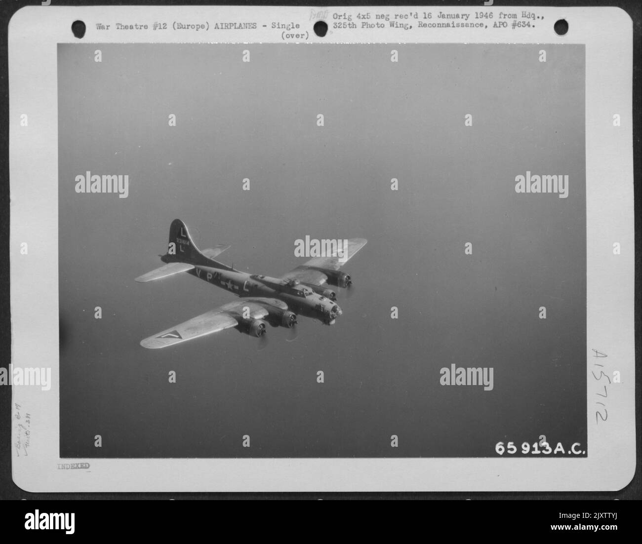 A Boeing B-17 "Flying Fortress" Part Of The 381St Bomb Group, En Route ...