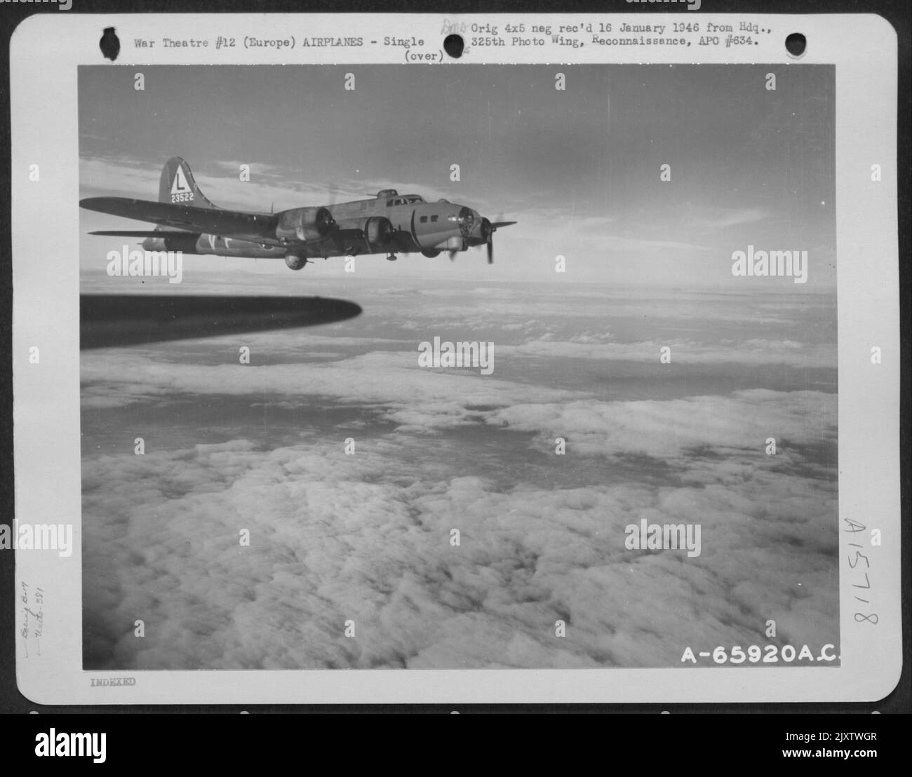 An 8Th Air Force Boeing B-17 "Flying Fortress" Of The 318St Bomb Group ...