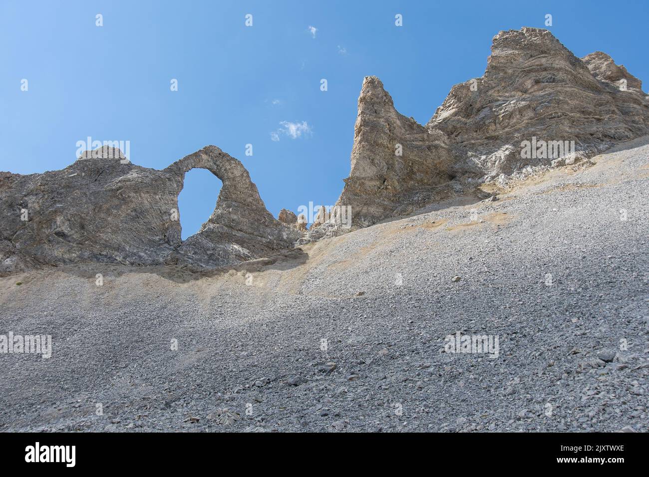 high altitude hike around the Aiguille percee in the Haute tarentaise ...