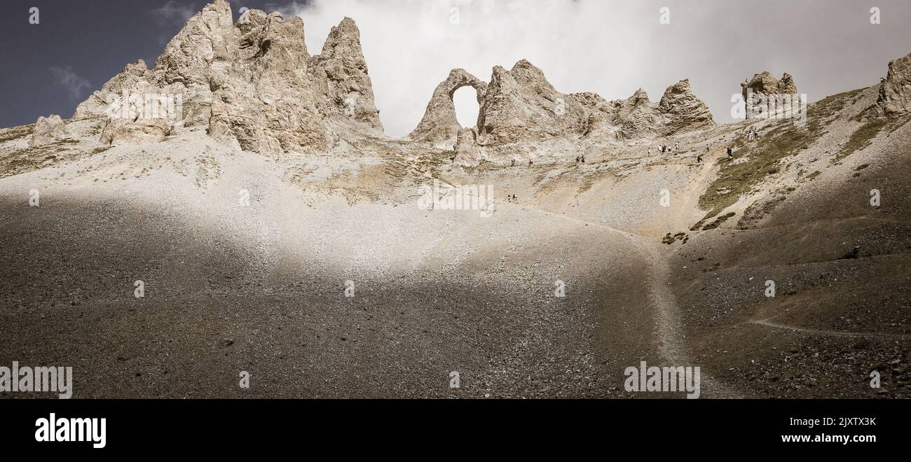 high altitude hike around the Aiguille percee in the Haute tarentaise ...