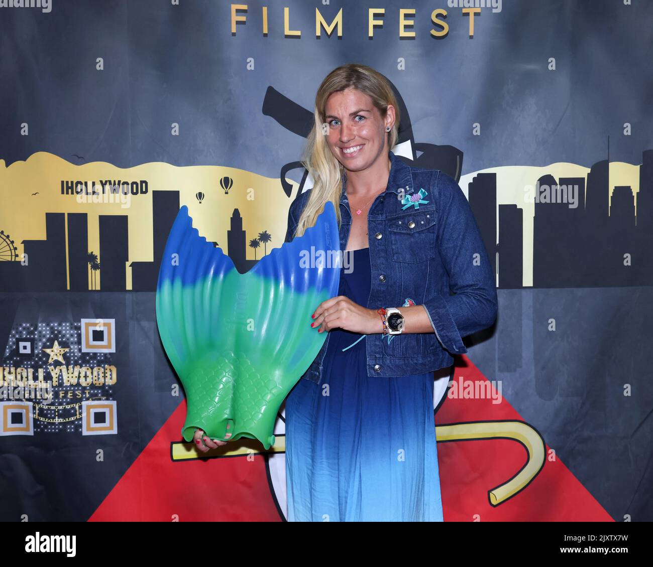 Hollywood, California, USA. Merle Liivand, world record holder in ...