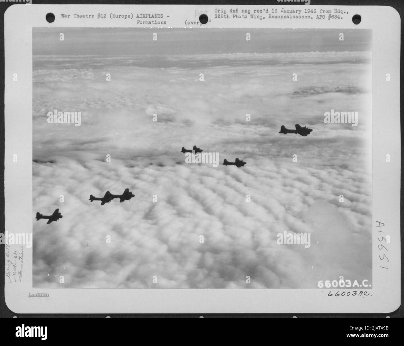 Boeing B-17 Flying Fortresses, Of The 381St Bomb Group, En Route To ...