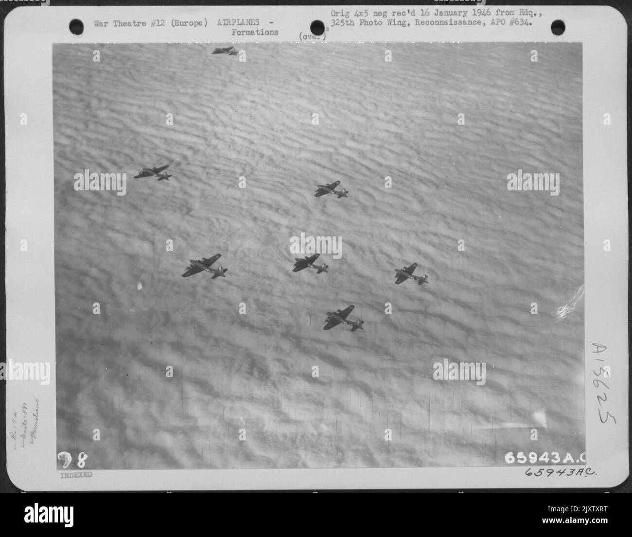 High Above A Dense Carpet Of Clouds, Boeing B-17 "Flying Fortress" Of ...