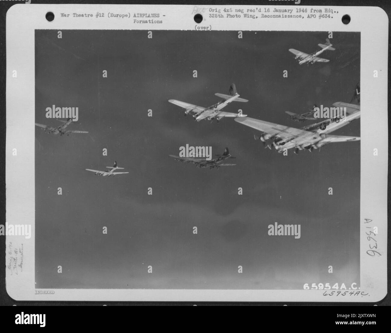 Fortresses Ride Again -- A Formation Of The 381St Bomb Group Boeing B ...