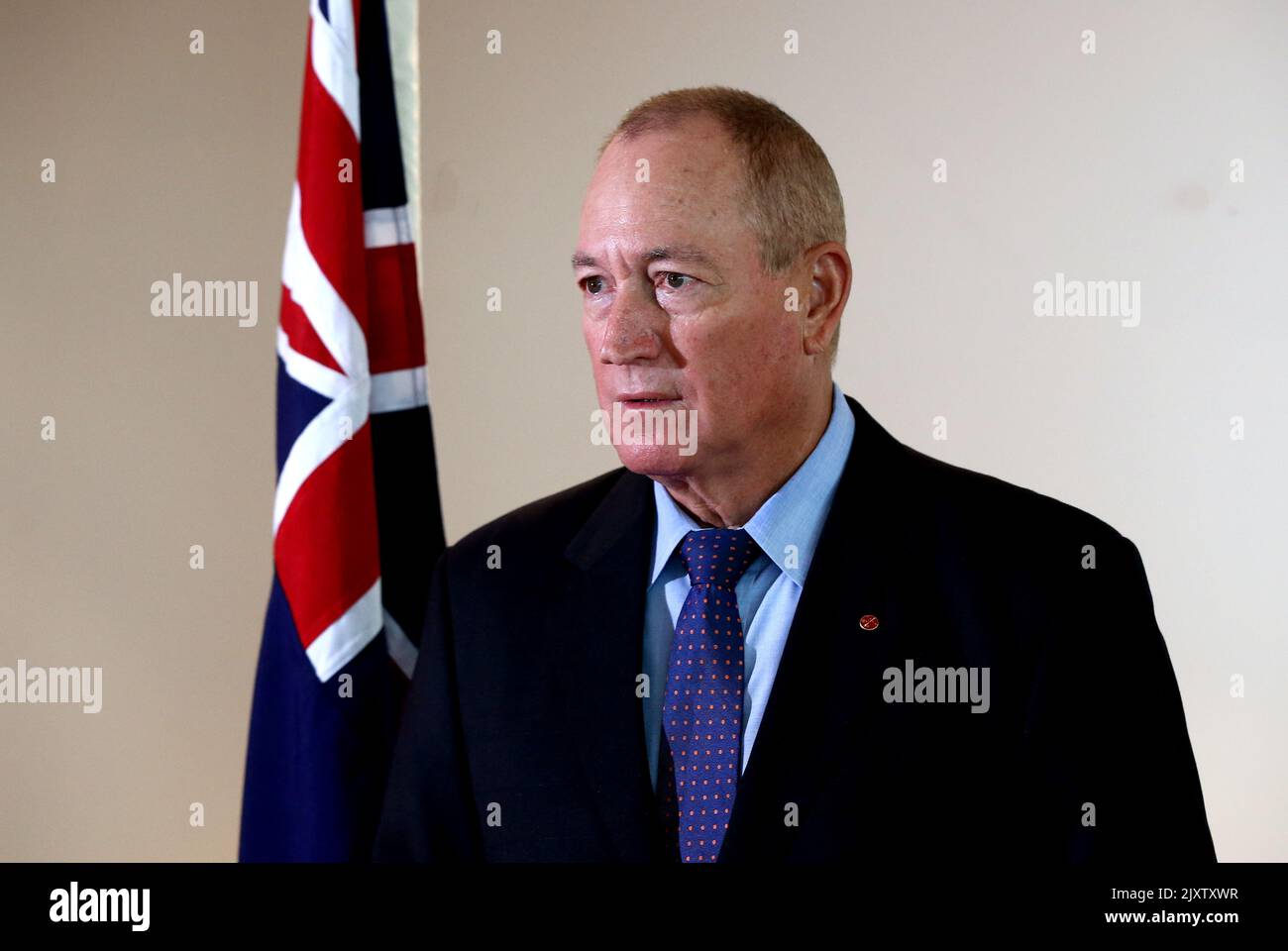 Queensland Senator Fraser Anning speaks at a press conference in ...
