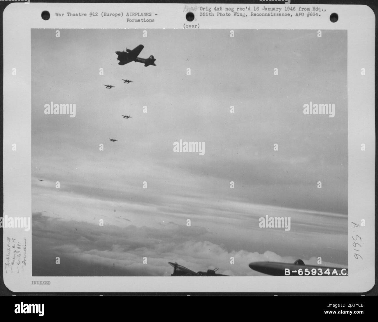 Lockheed P-38 Lightnings Darting In And Out Of The Formation Was A ...