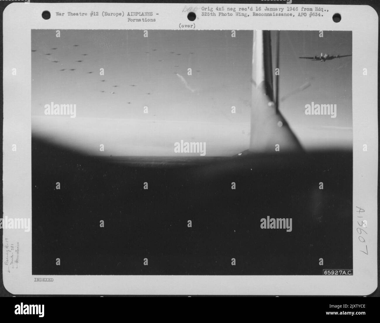 A Large Formation Of Boeing B-17 Flying Fortresses Of The 381St Bomb ...