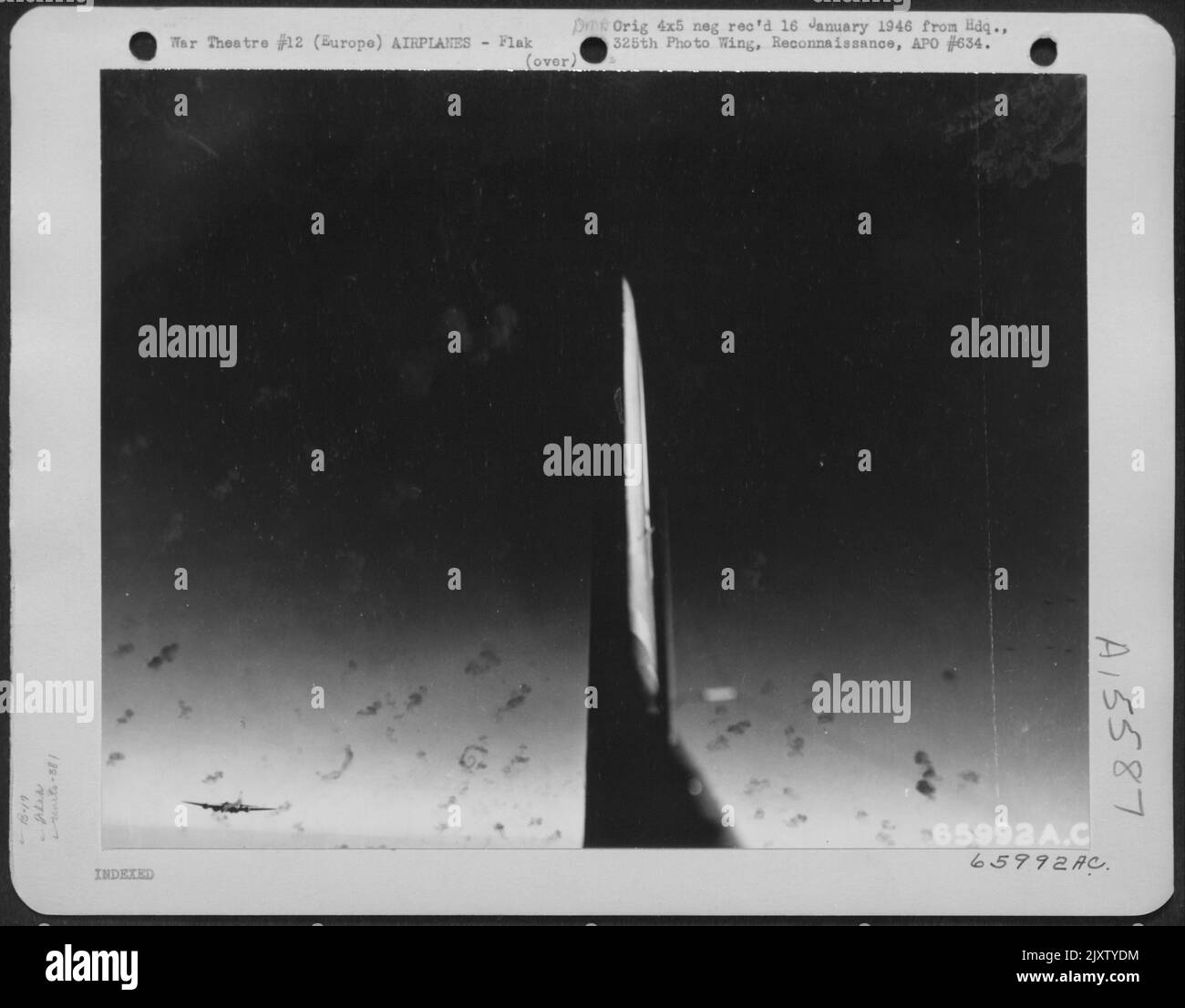 Boeing B-17 Flying Fortresses Of The 381St Bomb Group Encounter Heavy ...