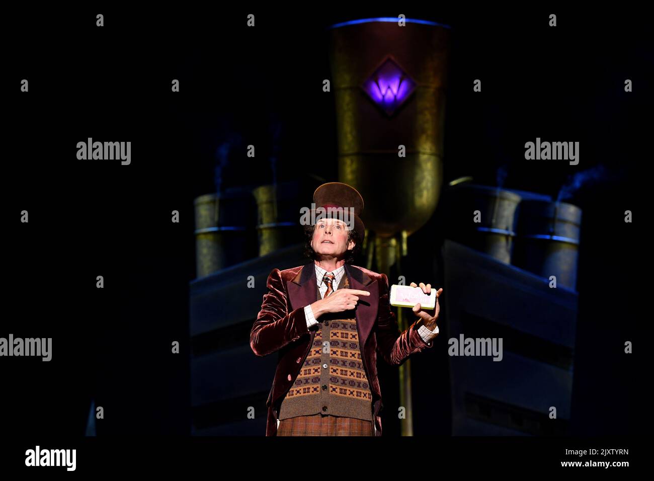 Paul Slade-Smith as Willy Wonka is seen during a preview the Australian ...