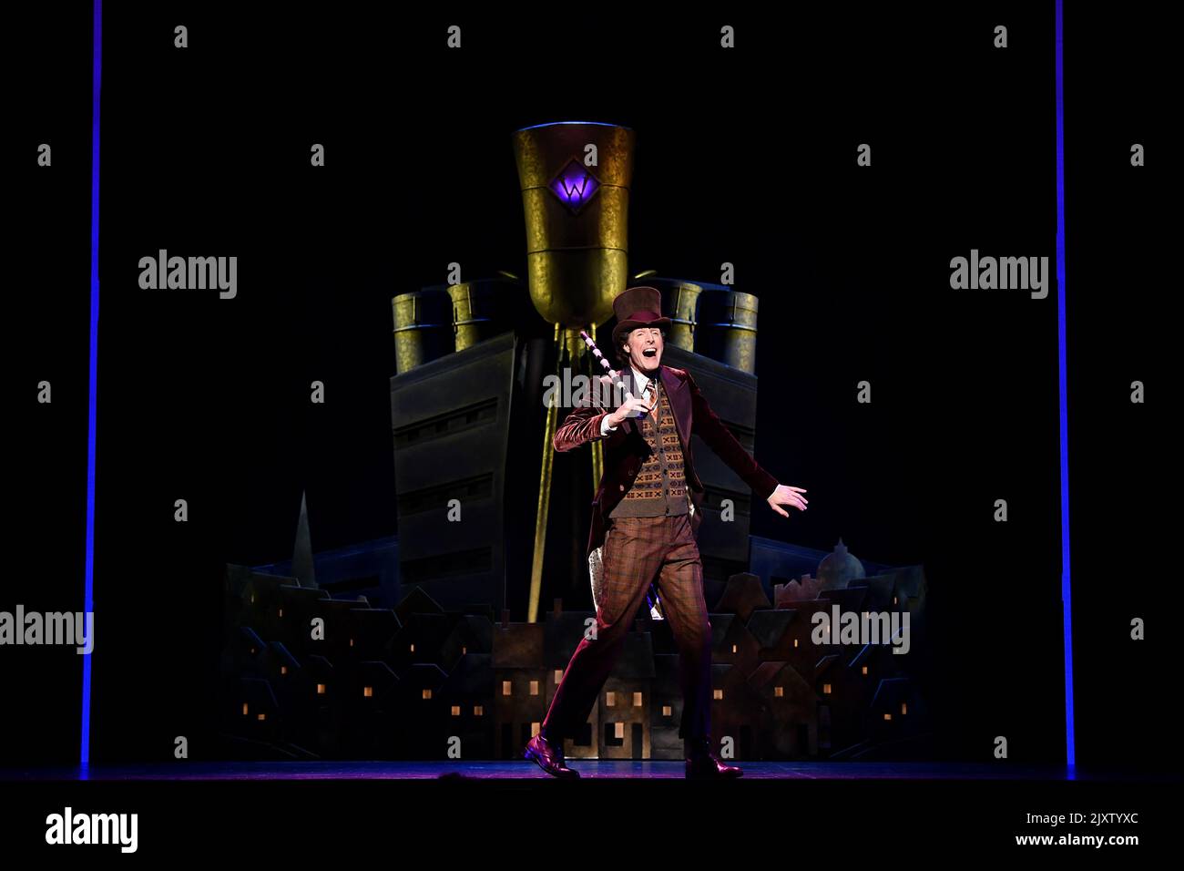 Paul Slade-Smith as Willy Wonka during a preview the Australian ...