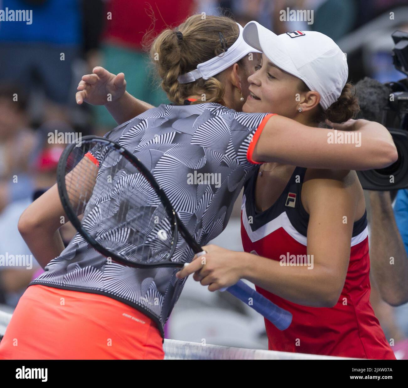 at the Sydney International tennis tournament at Sydney Olympic Park ...