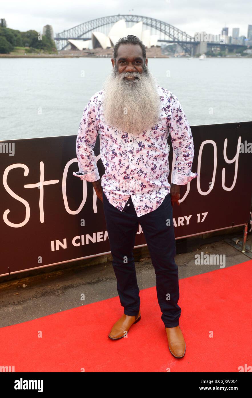Actor Trevor Jamieson attends the Sydney premiere of the movie 'Storm ...