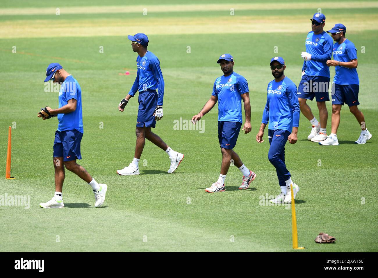 Indian cricket team players during a training session at the SCG in ...