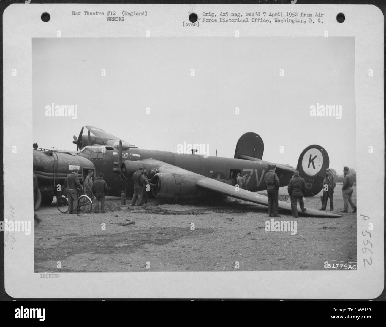 A Crowd Gathers Around A Consolidated B-24 (A/C No. 41-29301) Of The ...