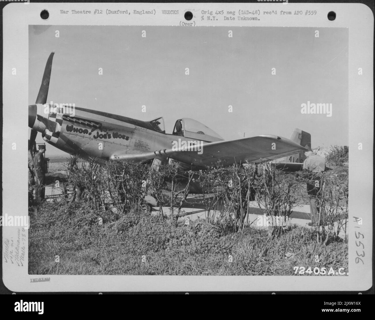 North American P-51 'Whoa! To -- Joe'S Woes' (A/C No. 414849) Of The ...