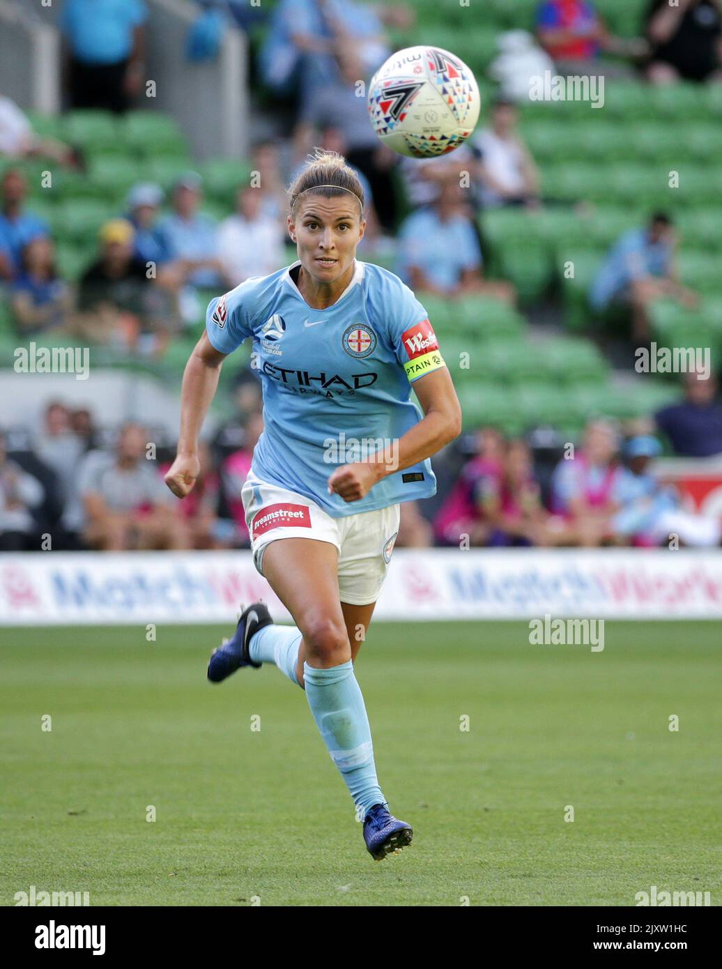 Stephanie Catley of Melbourne City during the Round 11 W-League match ...