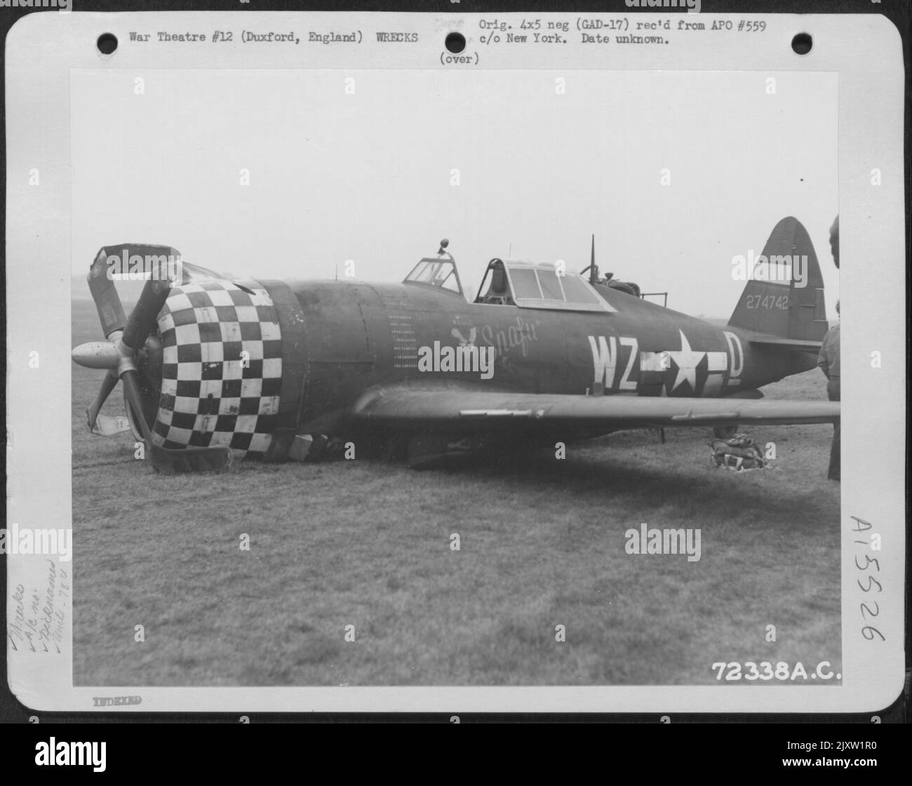 The Republic P-47 'Snafu' (A/C No. 274742) Of The 78Th Fighter Group ...