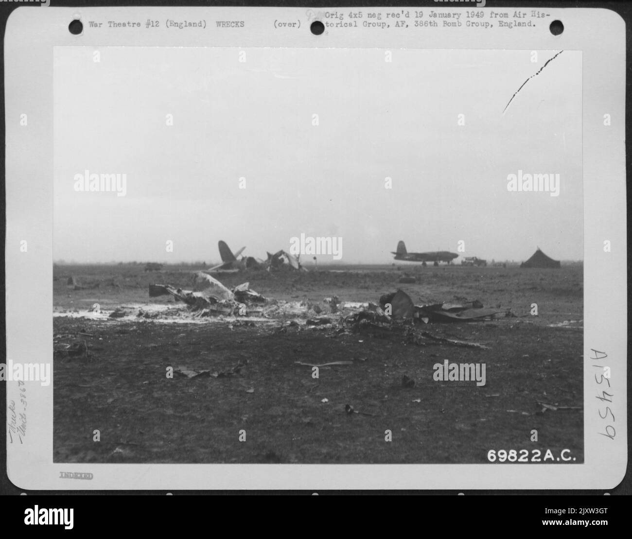 Wreckage Of A German Ju-88 Which Was Shot Down Over An English Base On ...