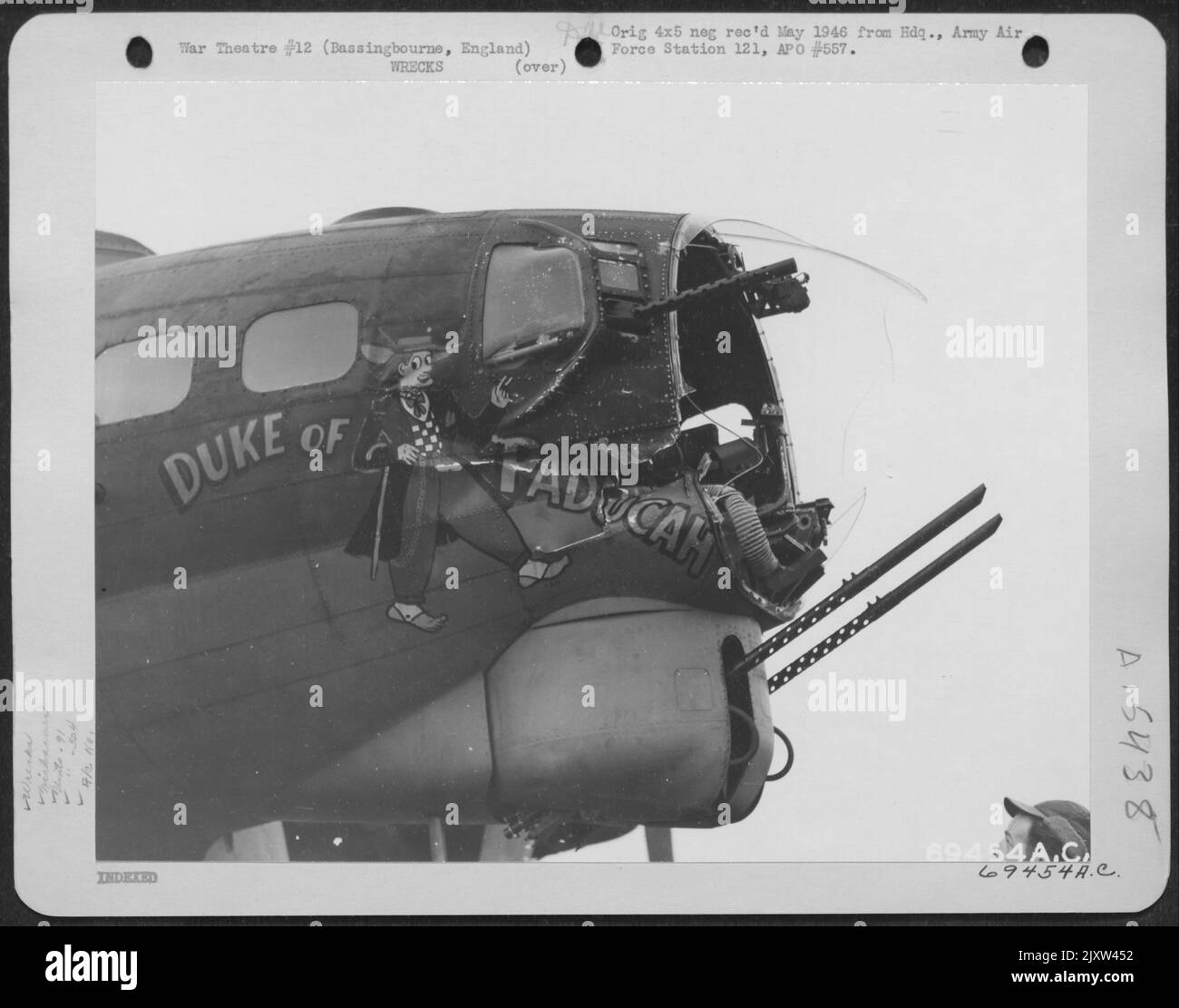 On 30 December 1943, The Left Wing Of Boeing B-17 (A/C No. 895) Hit The ...