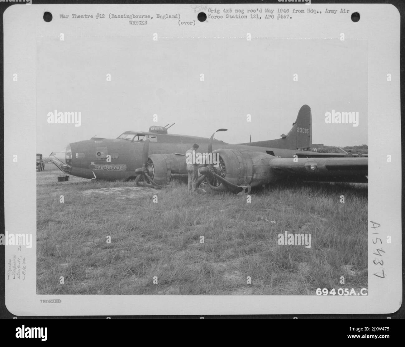 The Boeing B-17 "Flying Fortress" "Helno Gal" (A/C No. 085) Of The ...
