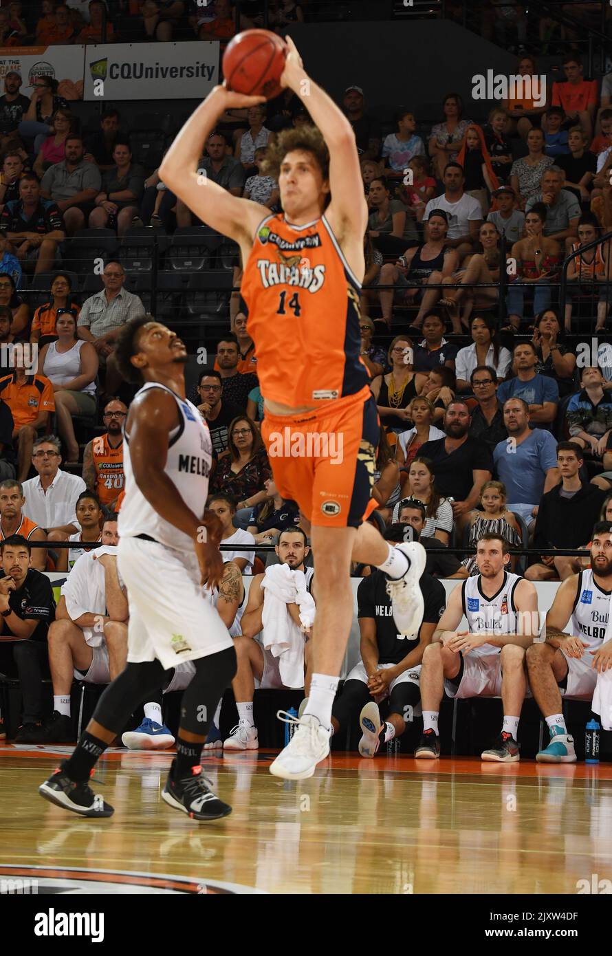 Taipans Robert Loe passes during the Round 13 NBL match between the ...