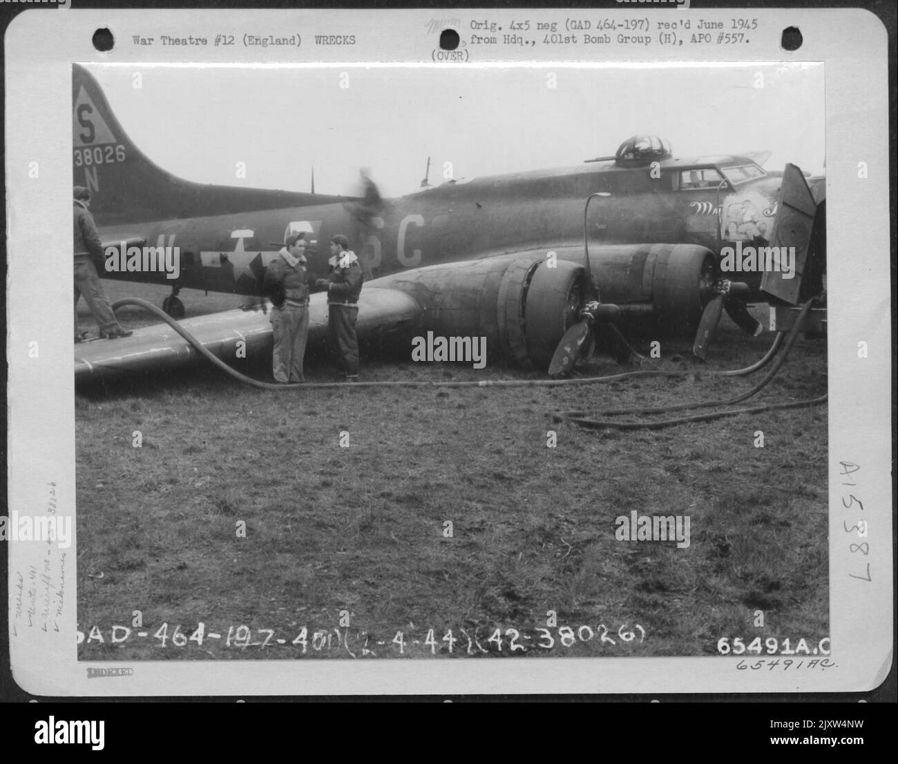 This Boeing B-17 "Flying Fortress" 'My Day' Of The 401St Bomb Group ...