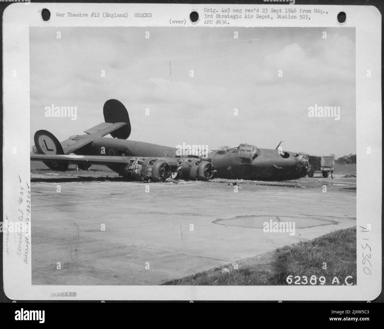 Crash Landing Of Consolidated B-24 (A/C No. 42-52566) At Aaf Base ...