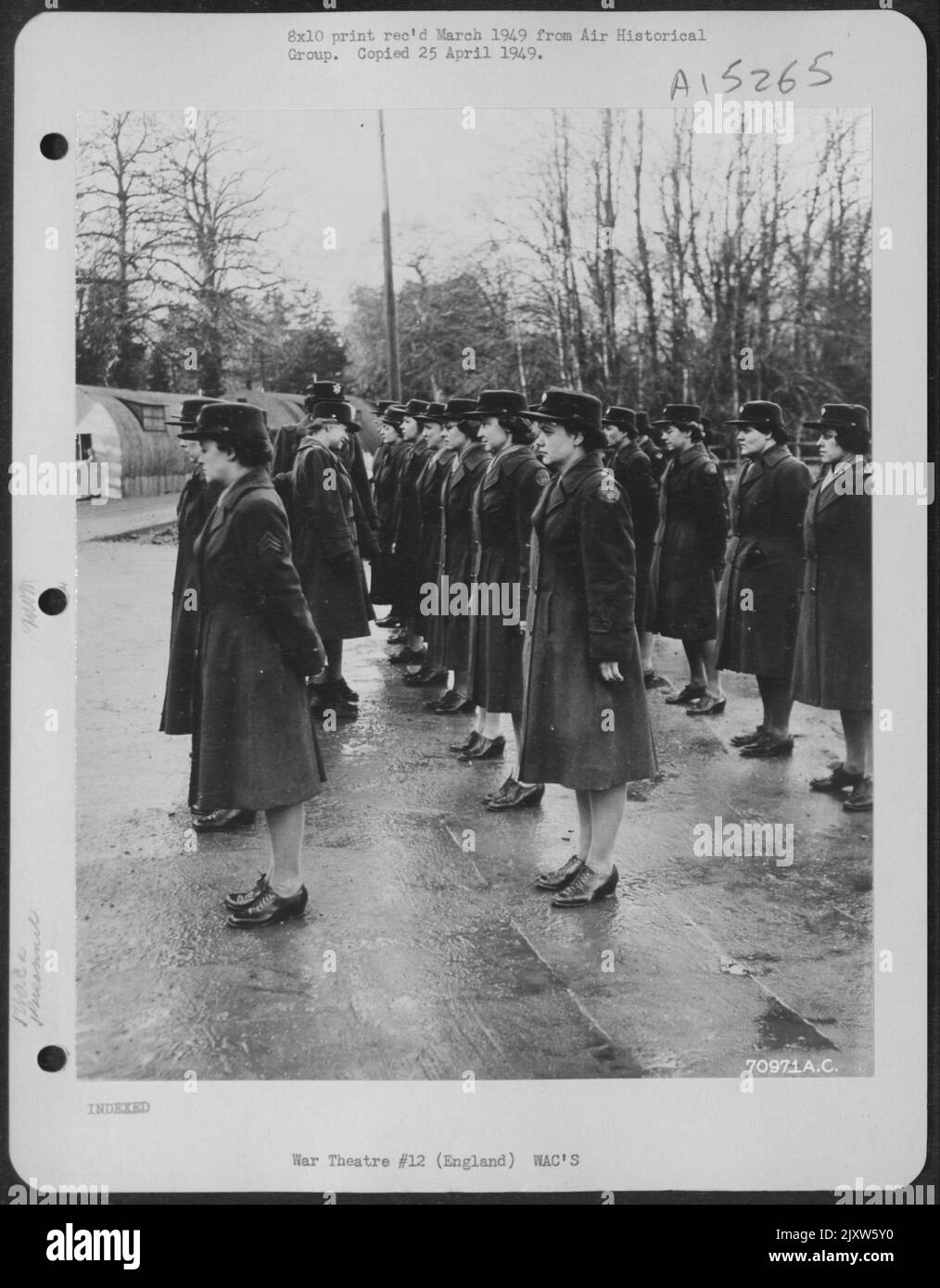 Colonel Oveta Culp Hobby Inspects A Contingent Of Wacs Based At ...