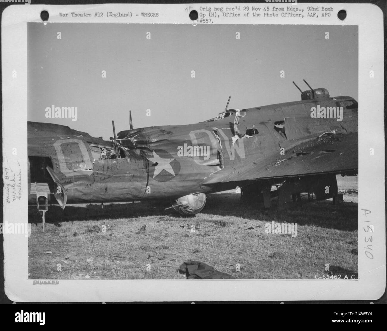 This Boeing B-17 "Flying Fortress" Was Damaged Beyond Repair When 500 ...