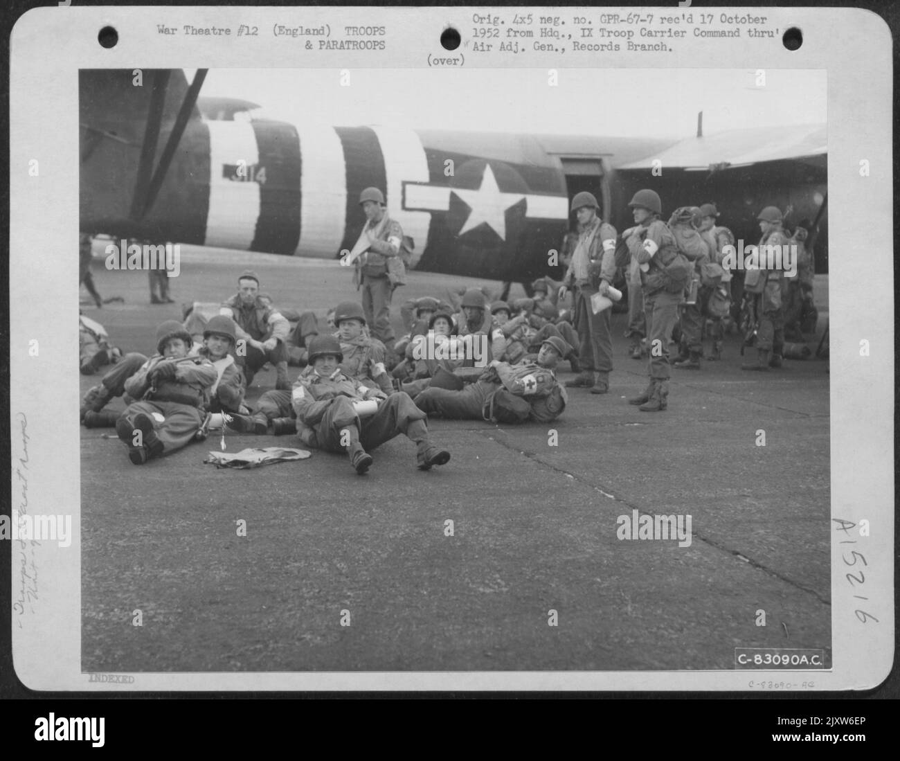 At A U.S. 9Th Air Force Troop Carrier Command Station In England ...