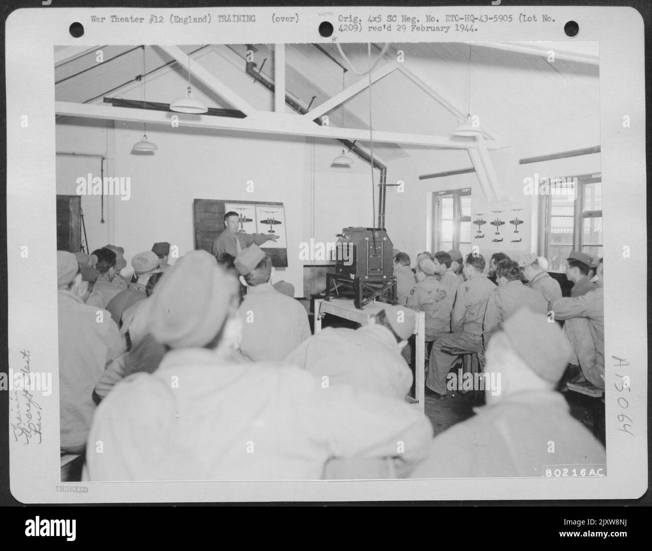 Sgt. James T. Handy, Denver, Colo., Instructs A Class In Airplane ...
