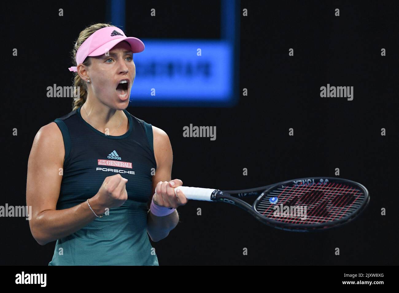 Angelique Kerber of Germany in action against Beatriz Haddad Maia of ...