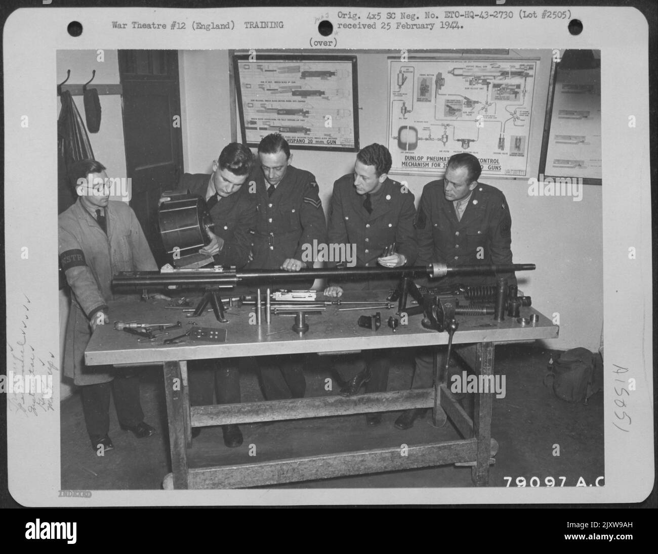 British And American Air Force Men Learn Practical Details Of Actual ...