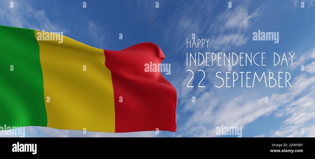 Happy Mali Independence Day September 22th Celebration, Template for ...