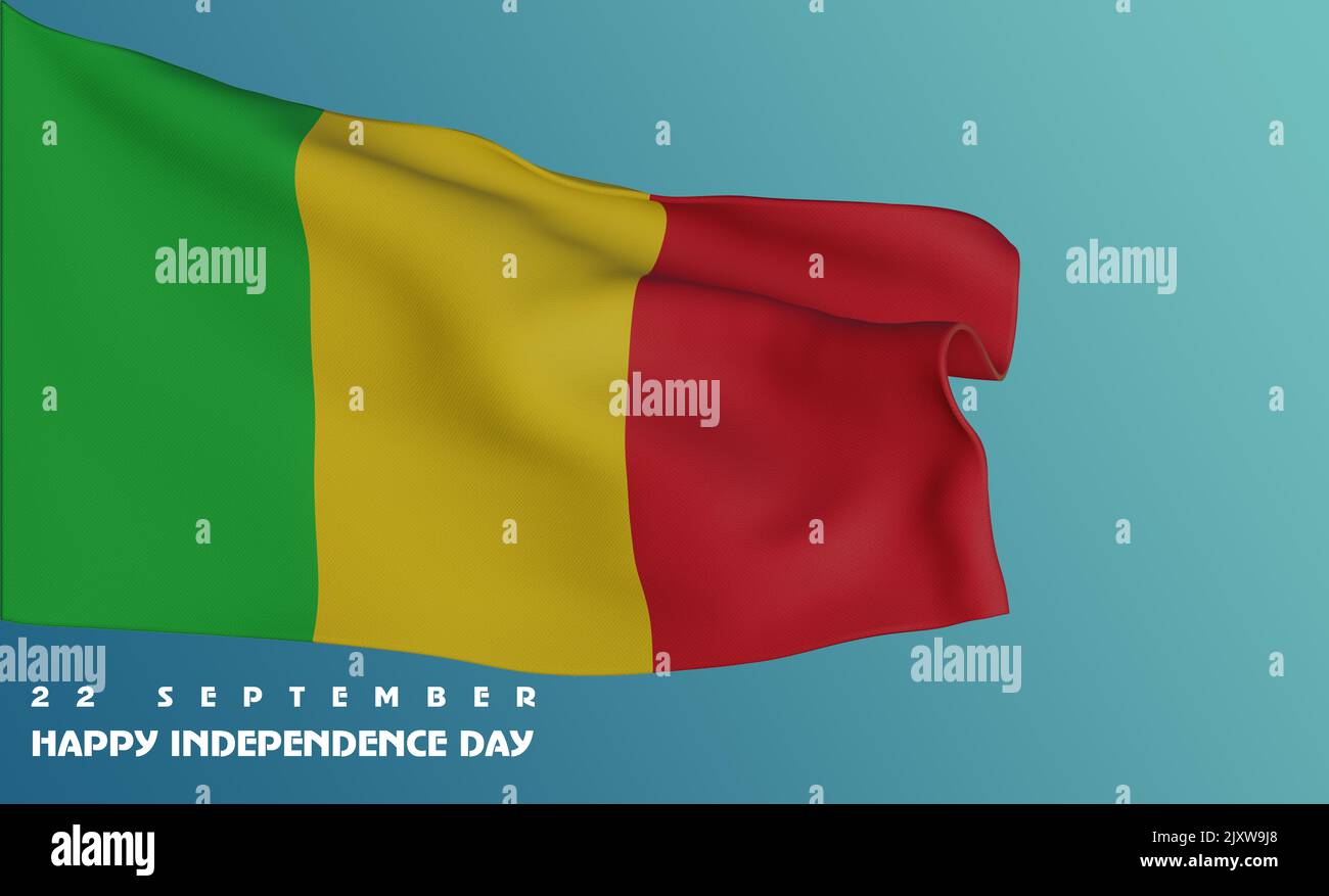 Happy Mali Independence Day September 22th Celebration, Template for ...