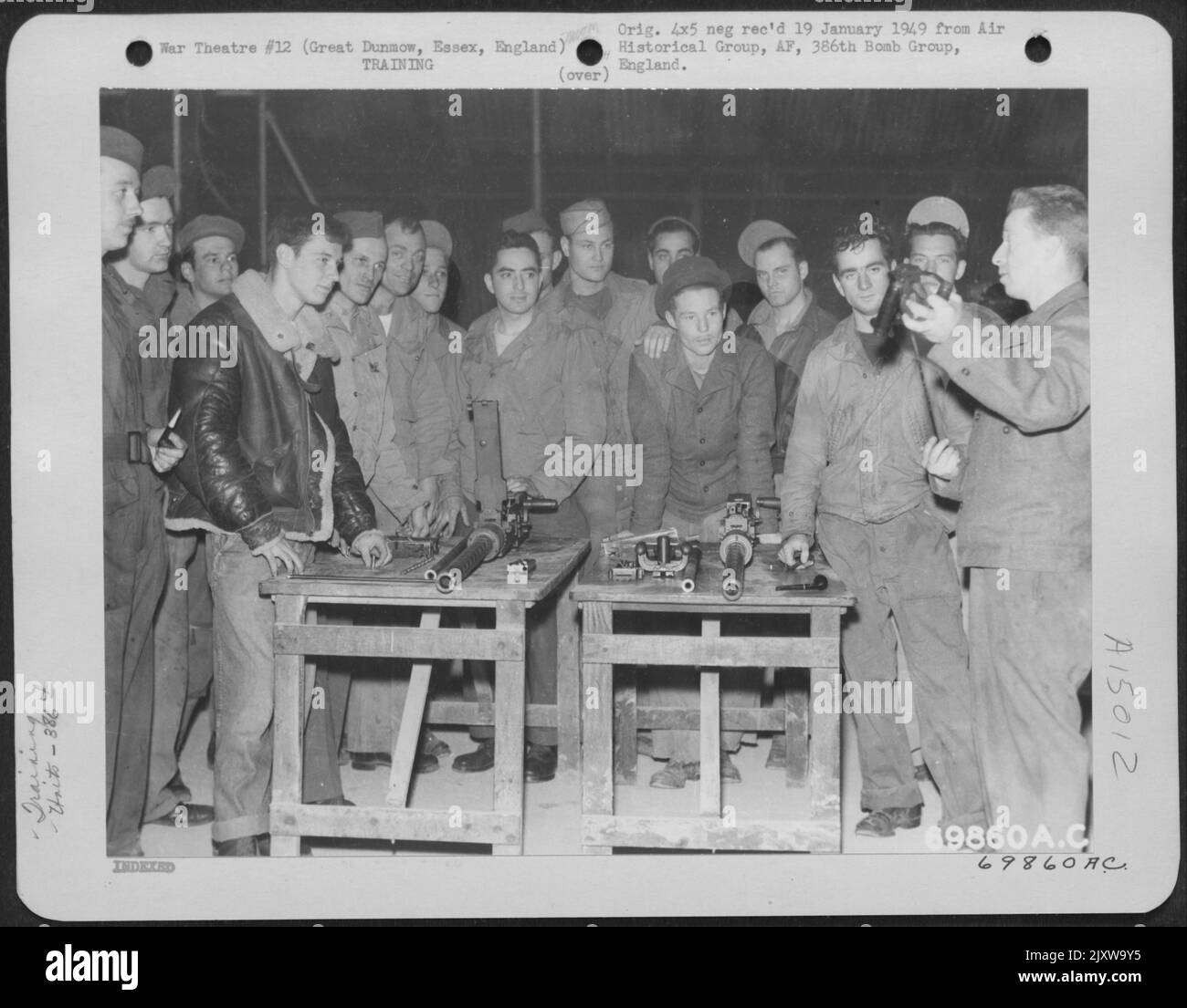 Men Of The 386Th Bomb Group Attend Gunnery School At Their Base In ...