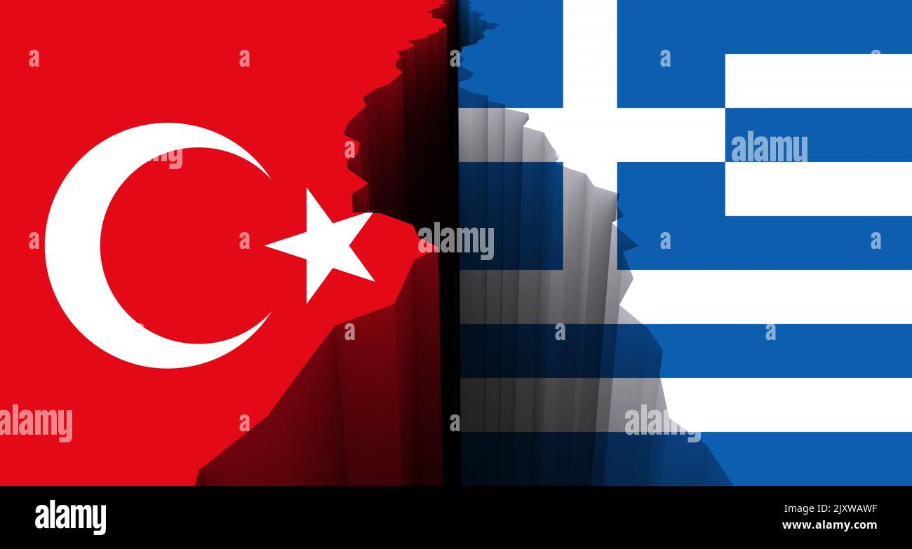 Flags of Greece and turkey, Greece vs turkey in world war crisis ...