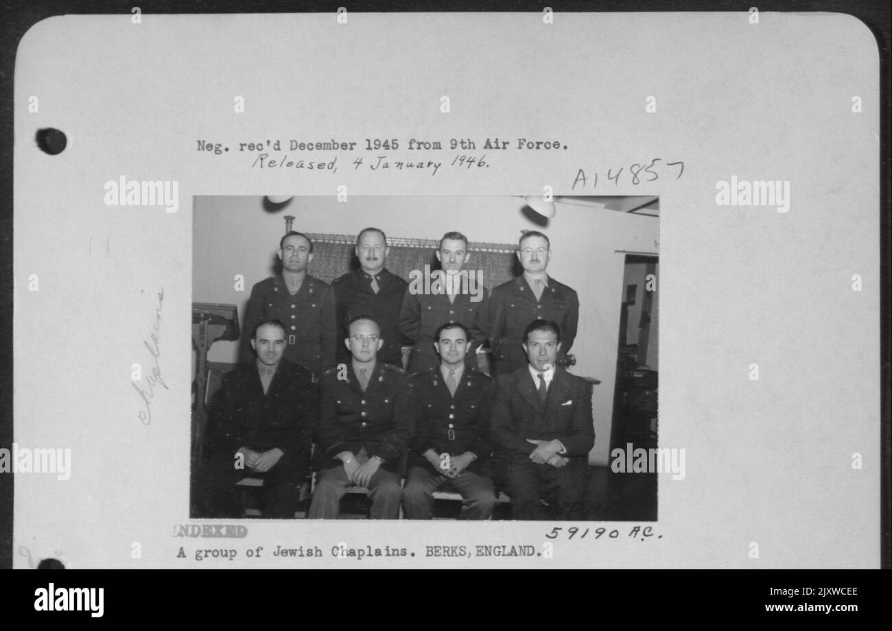 A Group Of Jewish Chaplains. Berks, England Stock Photo - Alamy