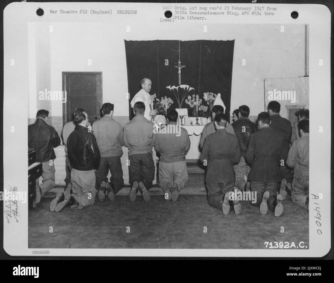 Men Of The 390Th Bomb Group Attend Easter Services On 9 April 1944, At ...