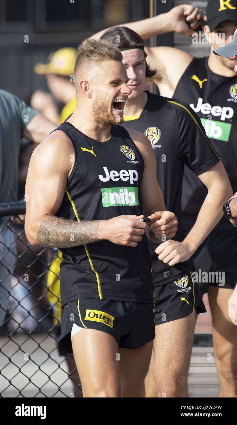 Tigers player Brandon Ellis is seen during a Richmond Tigers pre-season ...