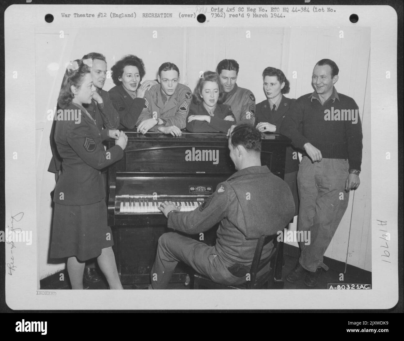 Wac Non-Coms And Gis, Stationed At An 8Th Air Force Base At Watford ...