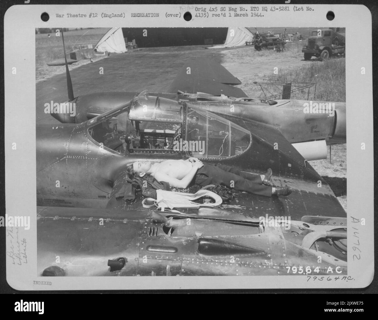 Lt. T.B. O'Bannon Of Germantown, Penn., A Lockheed P-38 Reconnaissance ...