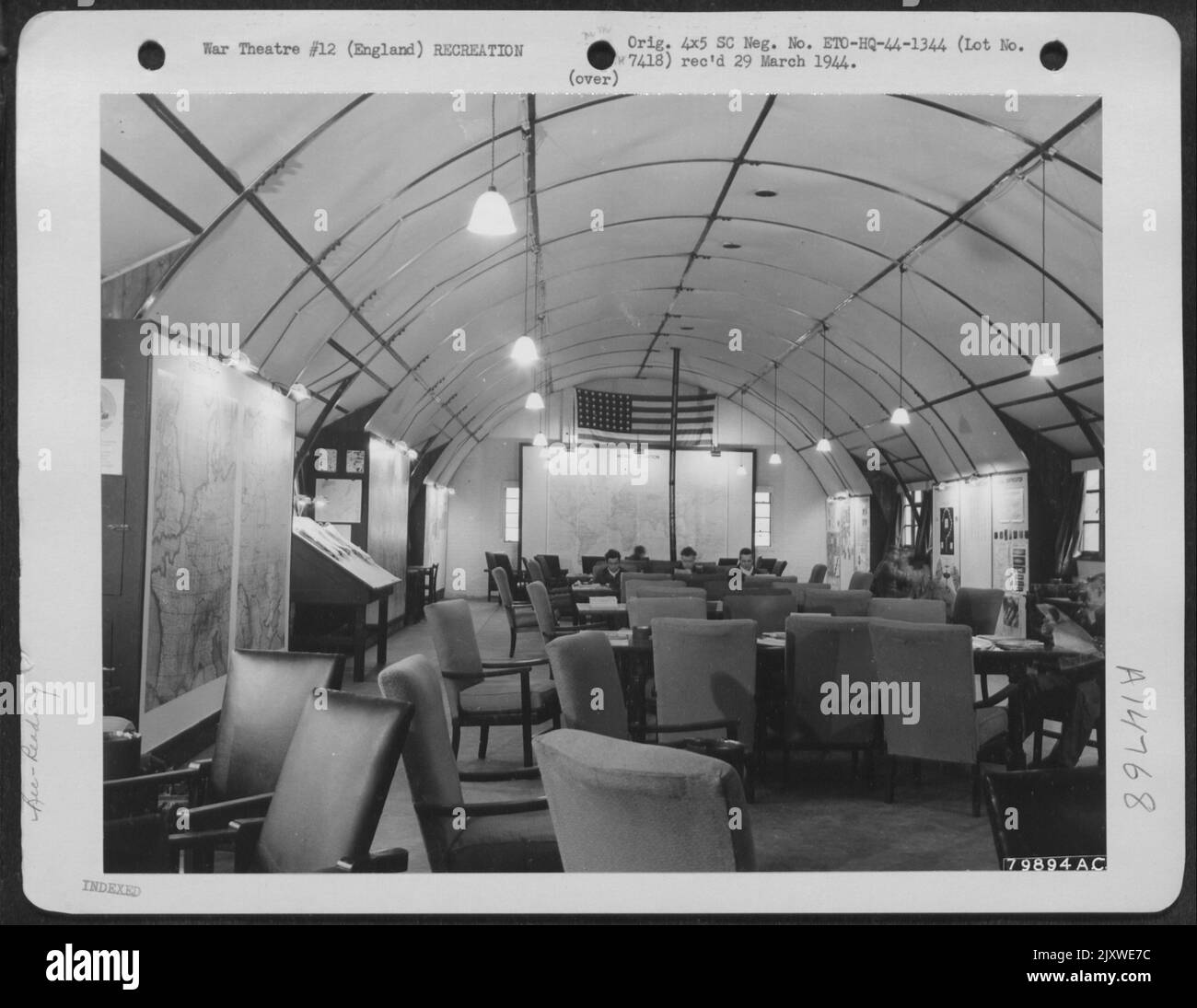A General View Of The Newly-Opened Combat Crew Library At A Fortress ...